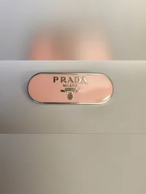 Prada | Accessories | Prada Pink Enamel Logo 3 New And Nonbranded ...